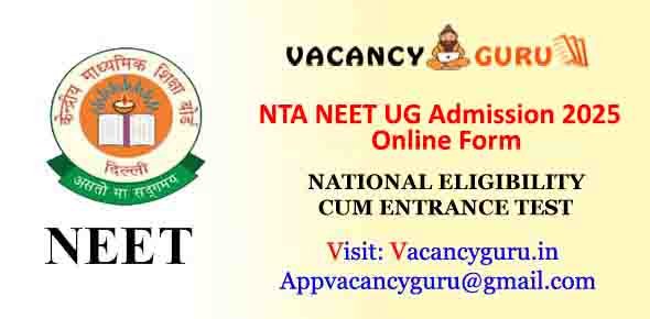NTA NEET UG Admission 2025 Best NEET Admission Form Web